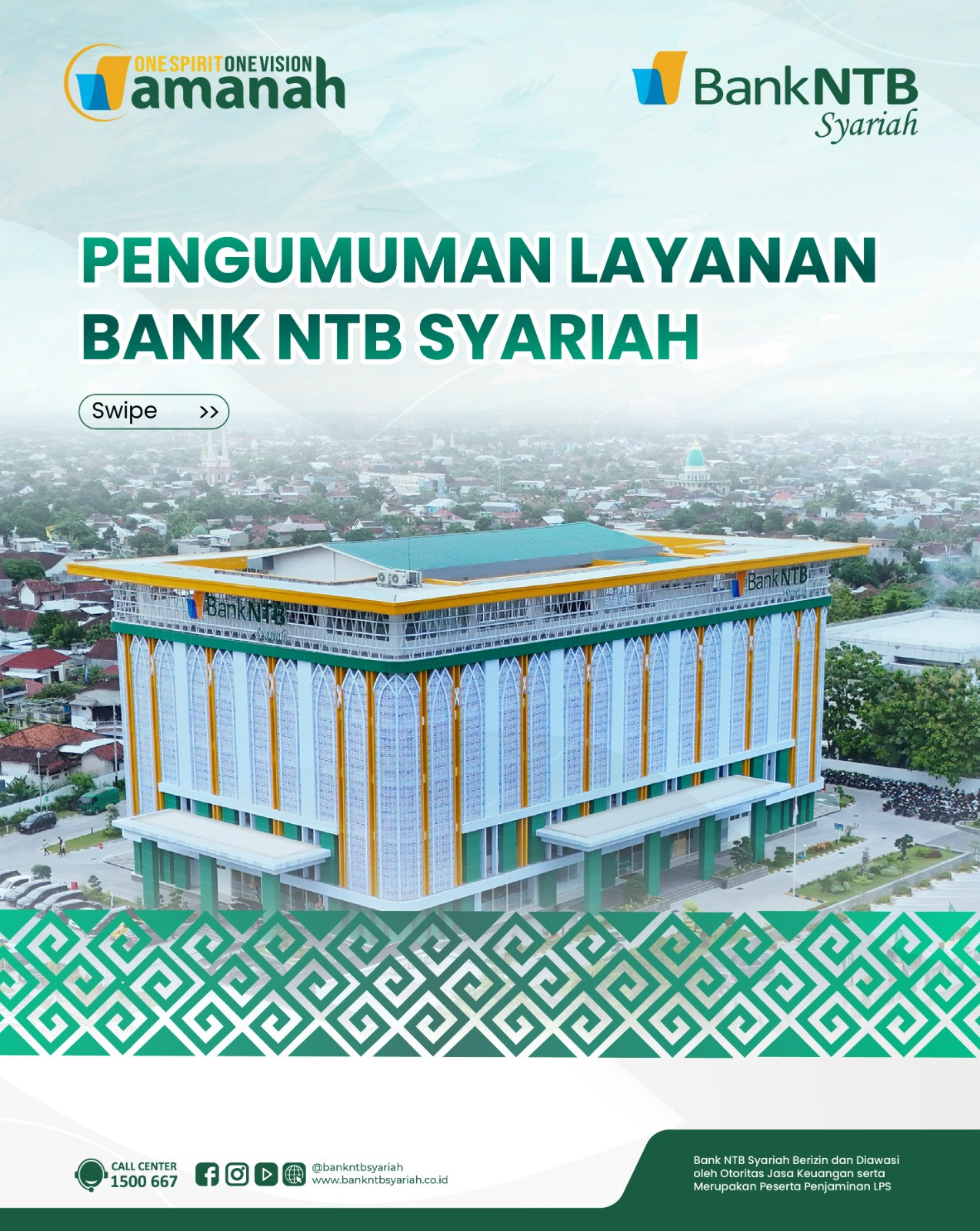 PT Bank NTB Syariah - Menebar Berkah, Membangun Kepercayaan
