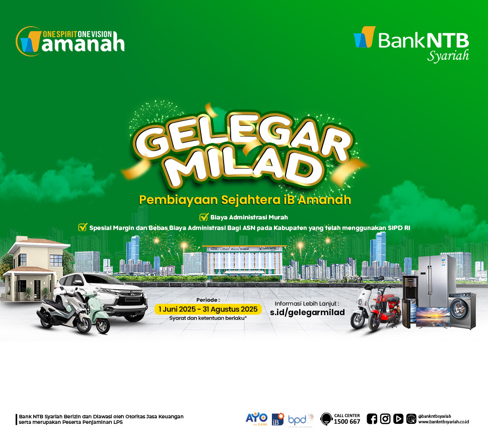 PT Bank NTB Syariah - Menebar Berkah, Membangun Kepercayaan