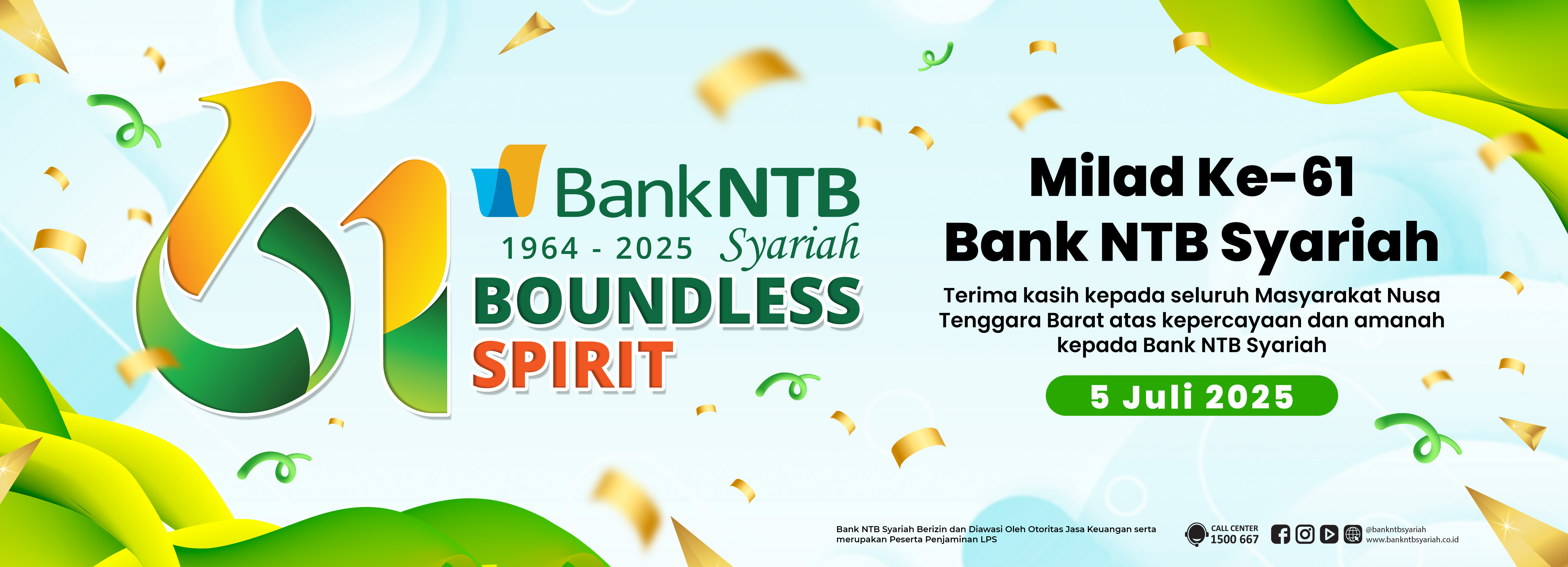 PT Bank NTB Syariah - Menebar Berkah, Membangun Kepercayaan