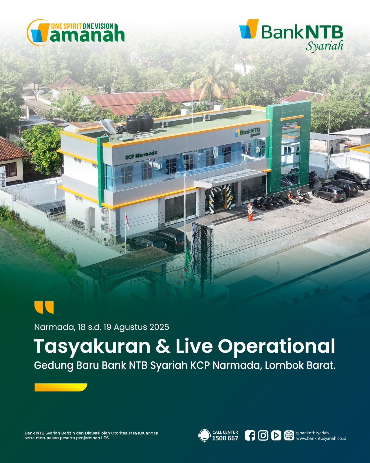 PT Bank NTB Syariah - Menebar Berkah, Membangun Kepercayaan