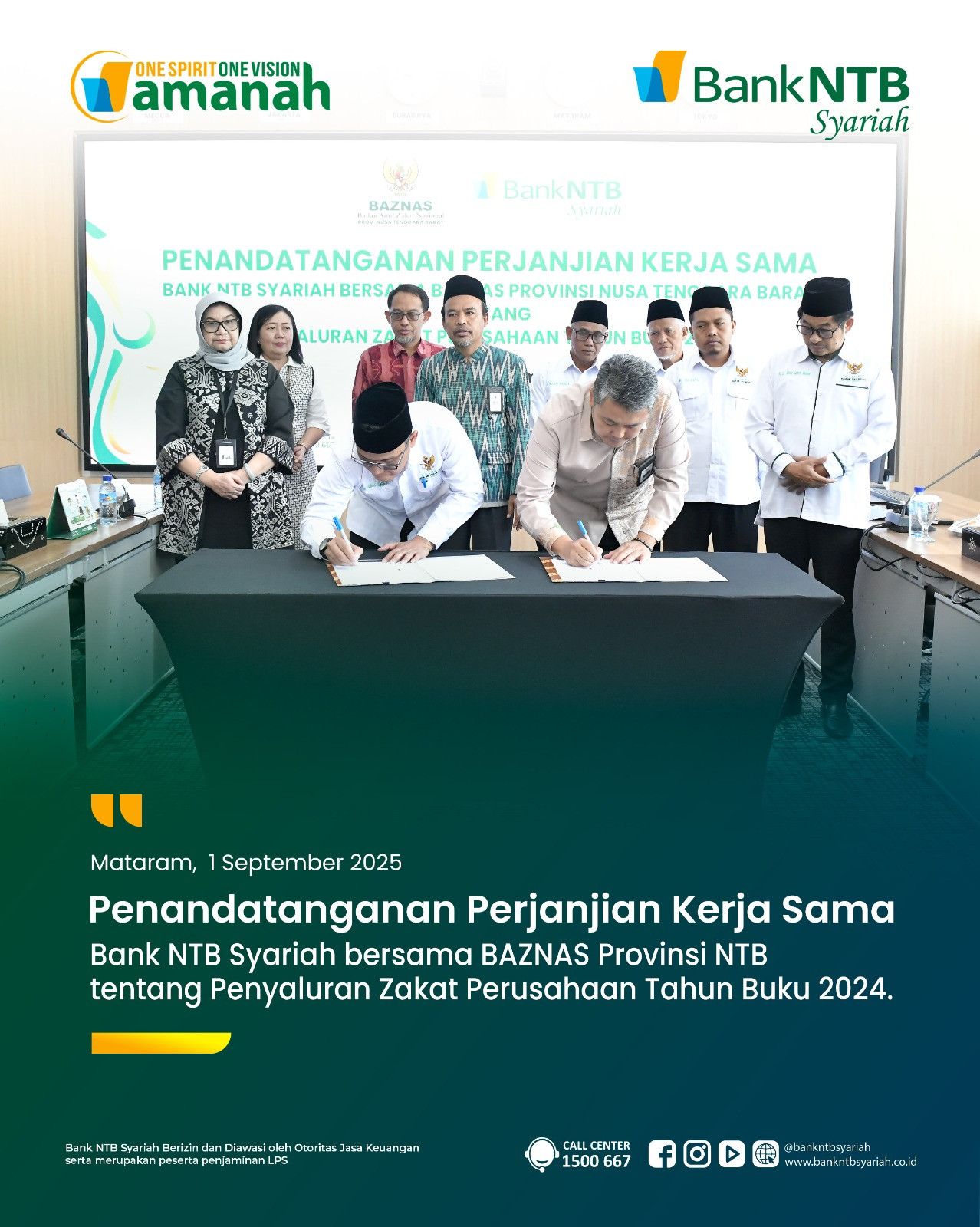 PT Bank NTB Syariah - Menebar Berkah, Membangun Kepercayaan