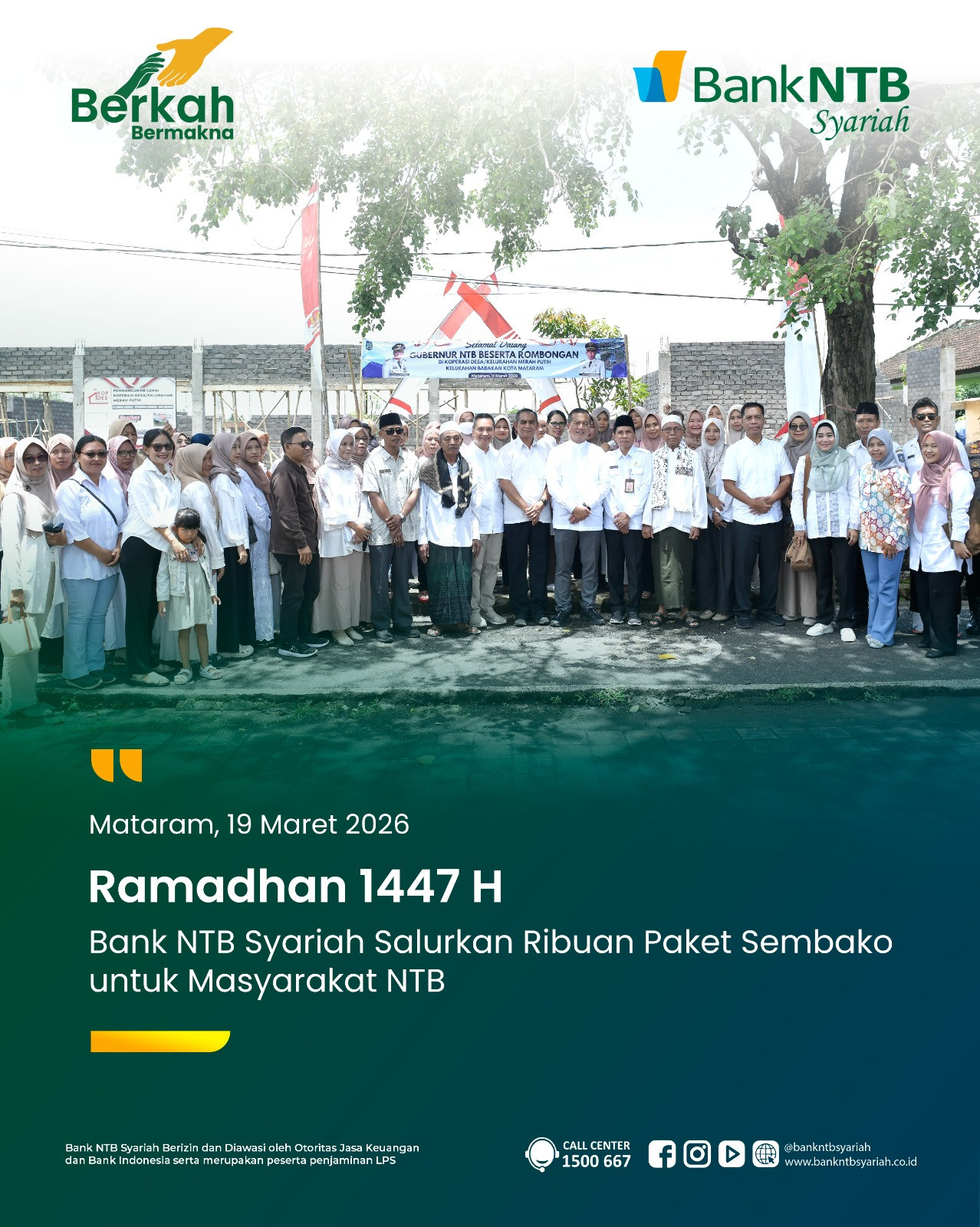 PT Bank NTB Syariah - Menebar Berkah, Membangun Kepercayaan